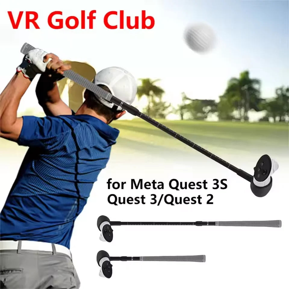 VR Retractable Golf Club Controller Attachment Handle For Meta Quest 3 ...