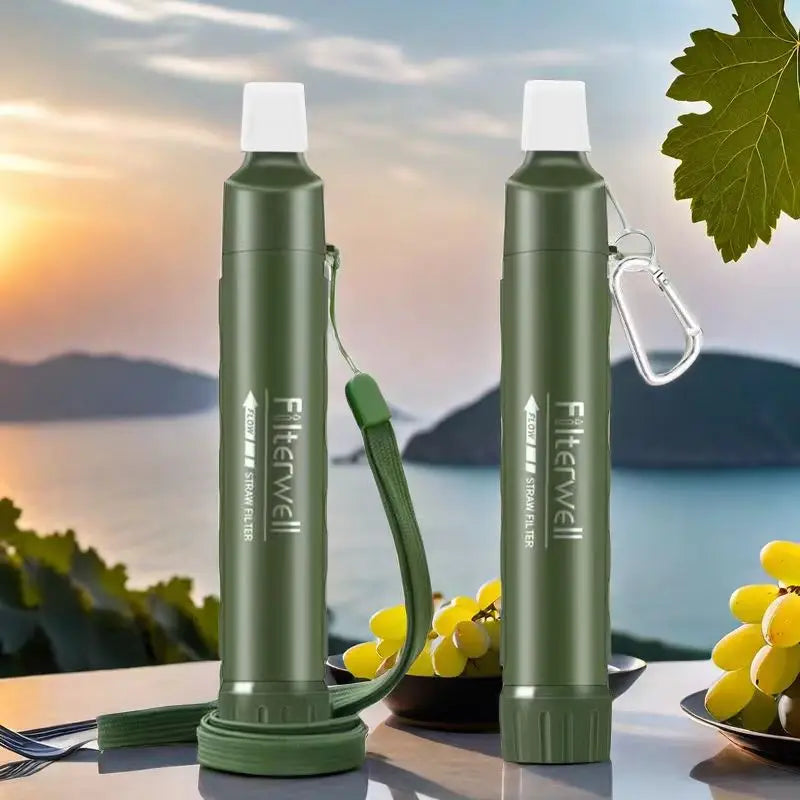 Filterwell Personal Portable Camper Water Purifier Filter With Straw ...