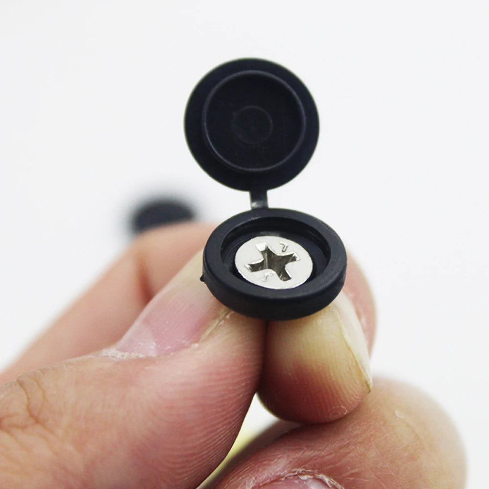 100pcs Hinged Plastic Screw Cap Covers – Axon Rewards