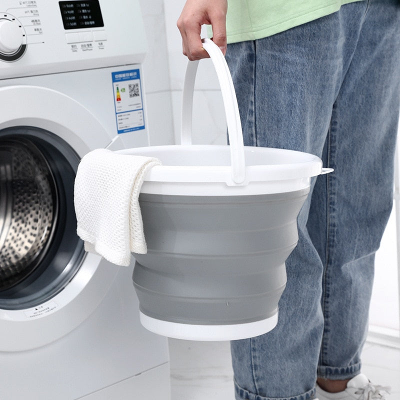10L/5L/3L Collapsible silicone washing bucket with lid. – Axon Rewards