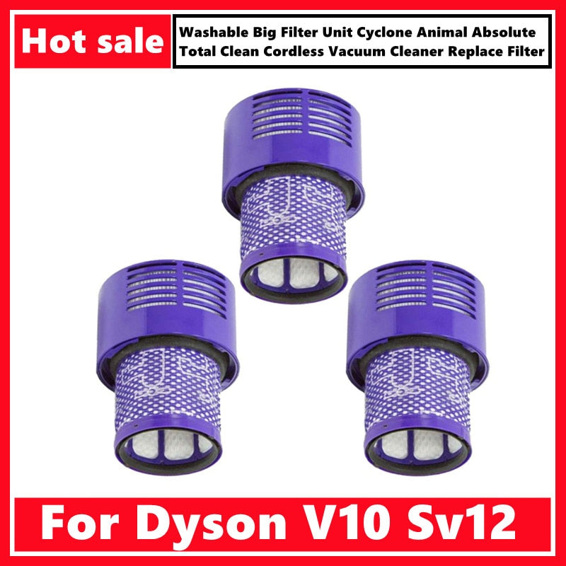 Washable Big Filter Unit For Dyson V10 Sv12 Cyclone Animal Absolute To ...