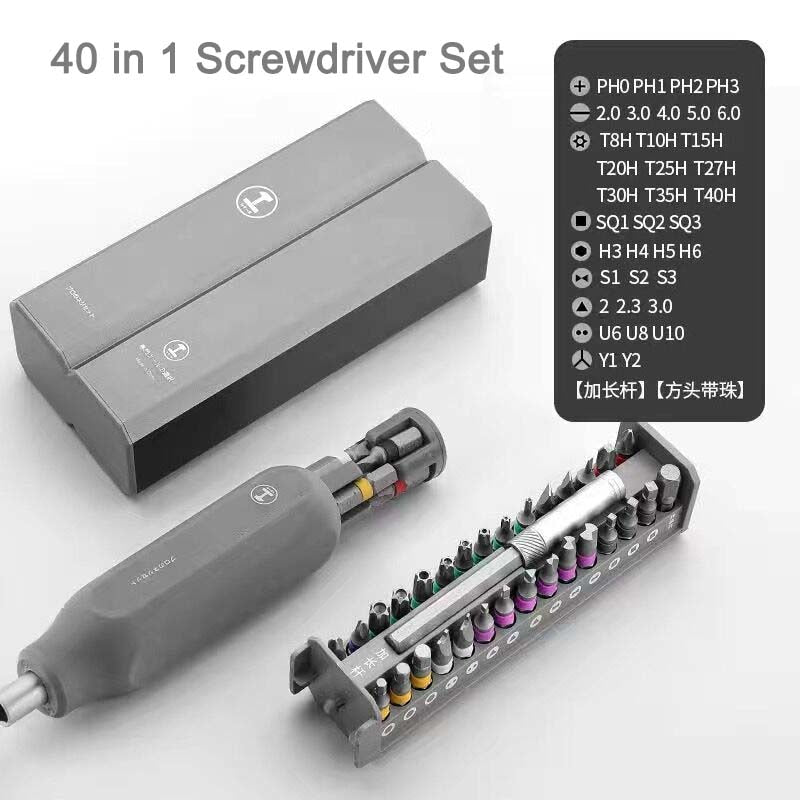 Multifunction Screwdriver Set 44 in 1 S2 Slotted Precision Screw Drive ...